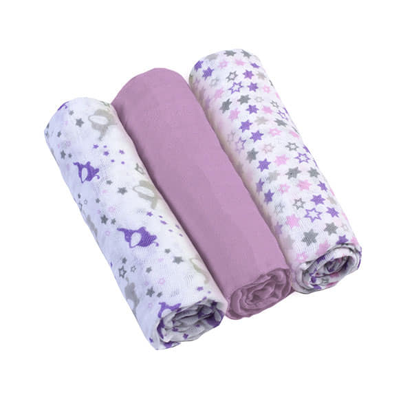 BabyOno color diapers 3 in 1 gray purple